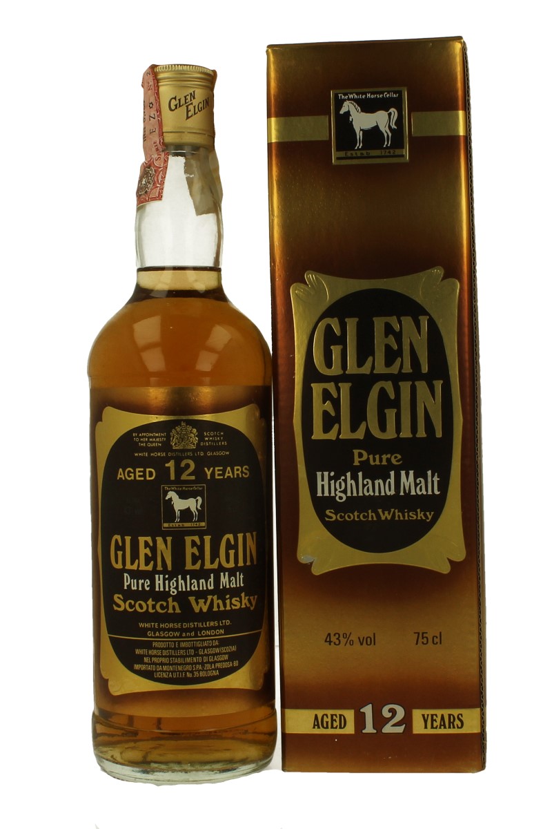 GLEN ELGIN 12 Years Old Bot.80's 75cl 43% OB - Products - Whisky ...