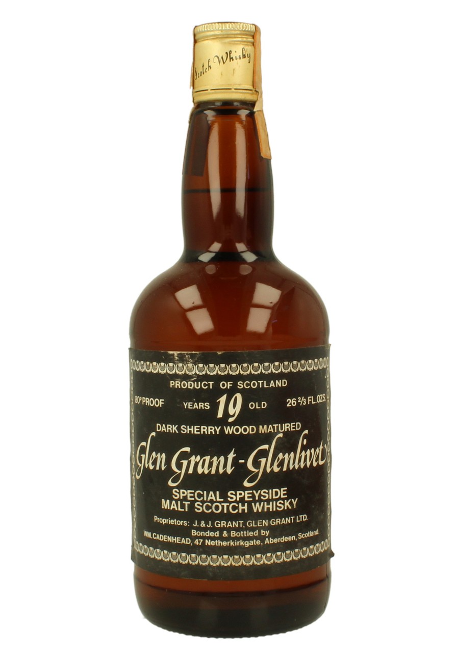 Glen Grant Speyside Scotch Whisky 19yo Bot.70's 26-2/3 Fl.Ozs 80°proof ...
