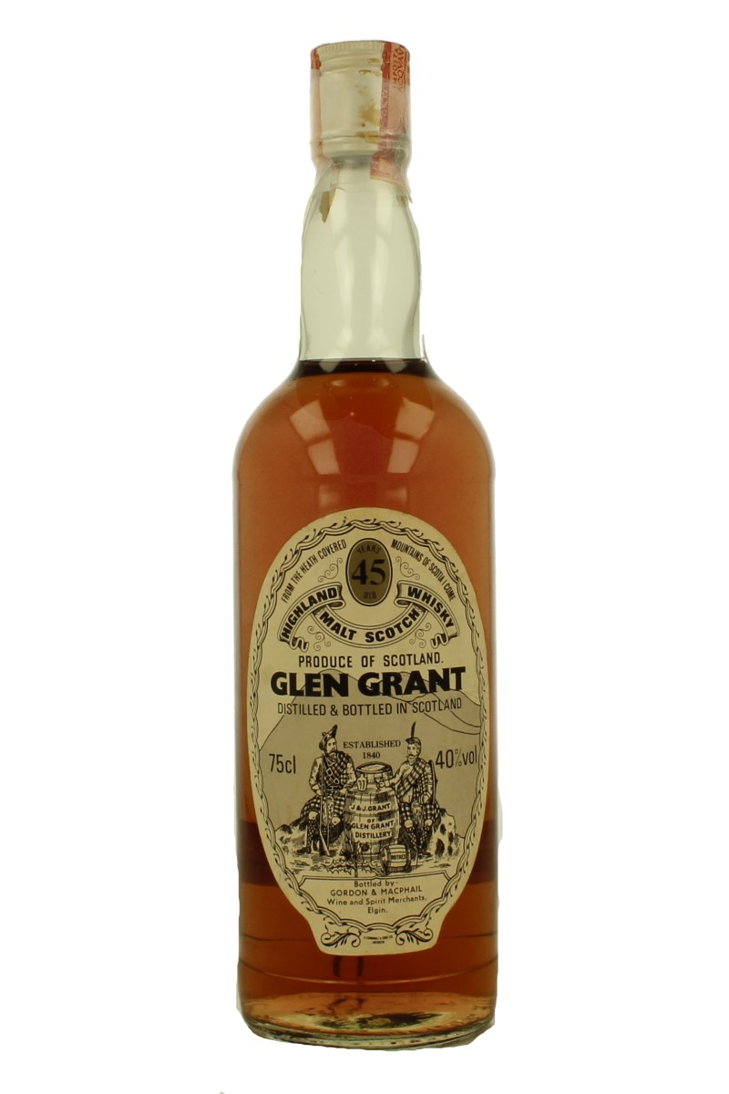 Glen Grant Speyside Scotch Whisky 45 Year Old Bot 80's 75cl 40% Gordon ...