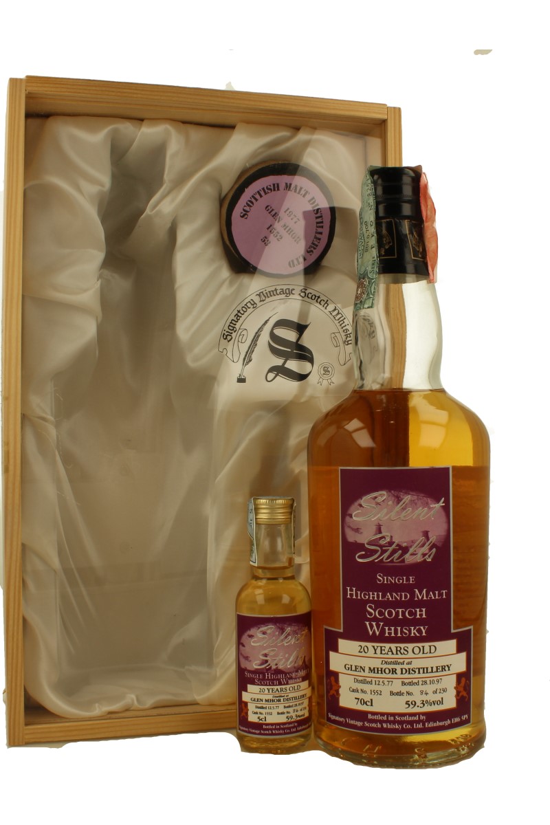 Glen Mhor Highland Scotch Whisky 20 Year Old 1977 1997 70cl 59.3% OB-cask 1552 Silent Still with ...