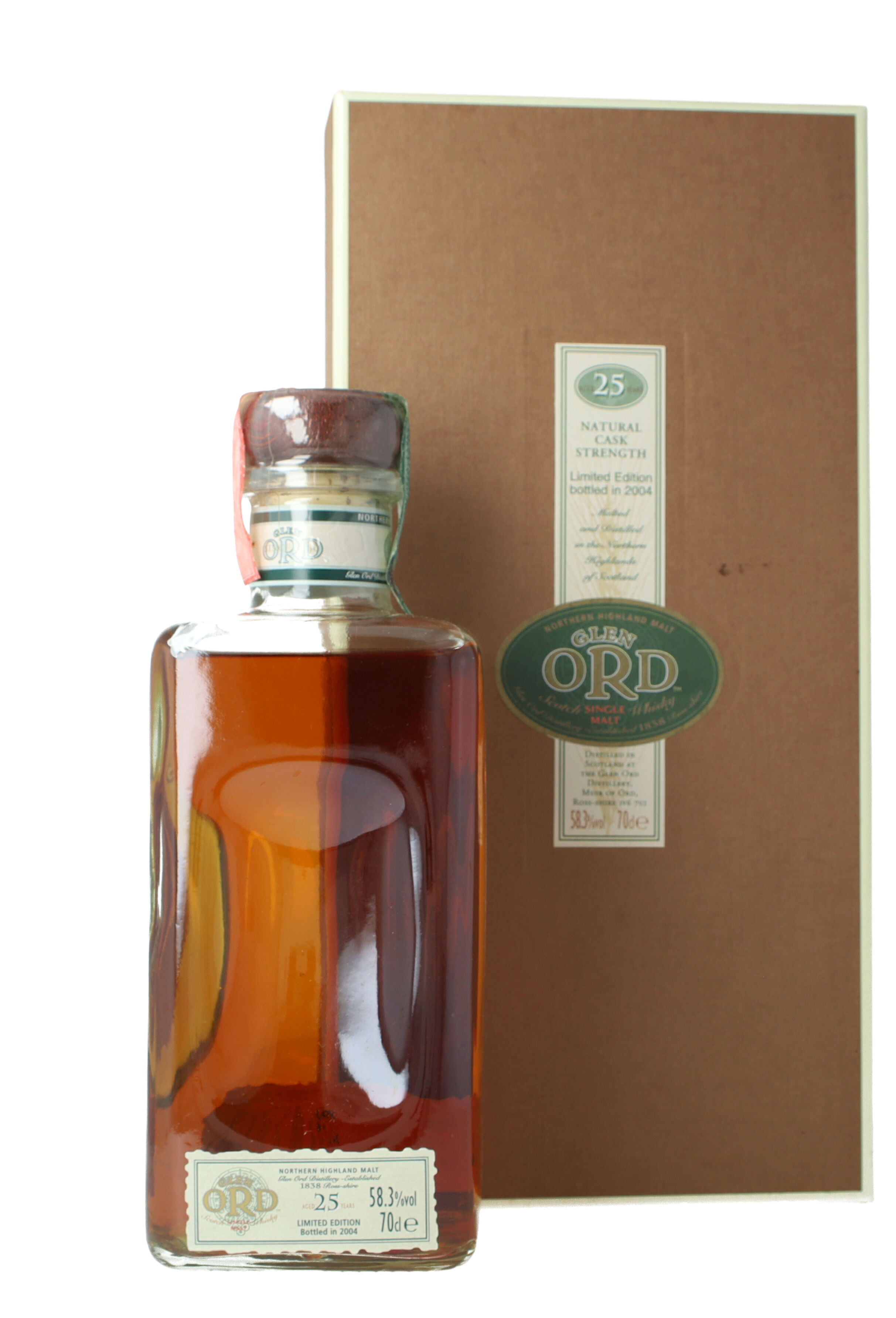 Glen Ord Highland Scotch Whisky 25 Years Old Bottled 2004 70cl 58.3% OB ...