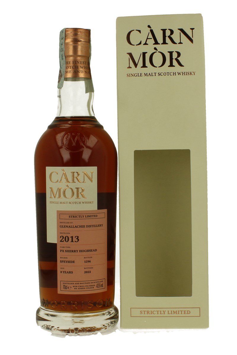GLENALLACHIE 8 Years Old 2013 2022 70cl 47.5% Carn Mor Limited Edition ...