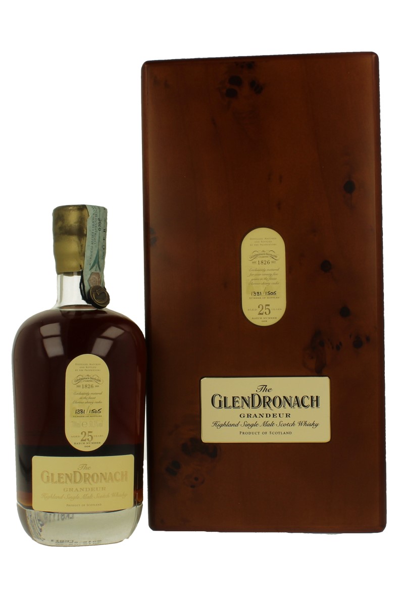 GLENDRONACH 25 Years old 70cl 50.3% limited edition Grandeur Batch 8 ...