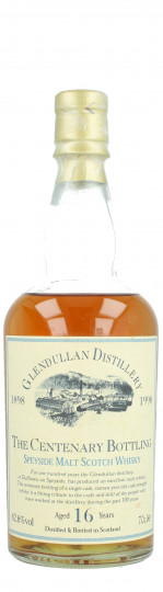 Glendullan Speyside Scotch Whisky 16 year Old 70cl 62.6% OB- Centenary ...