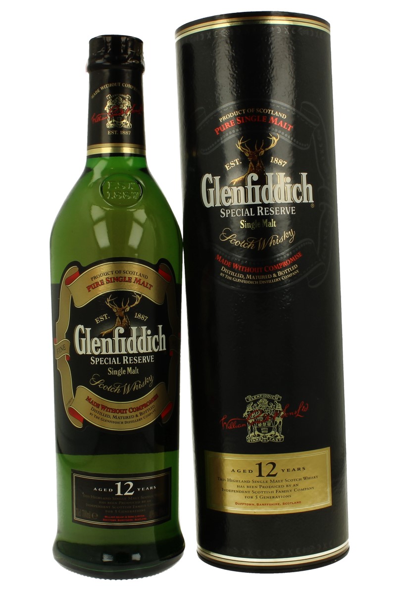 GLENFIDDICH 12 years old BOTTLED IN THE 90'S EARLY 2000 70cl 40% - Products - Whisky Antique ...