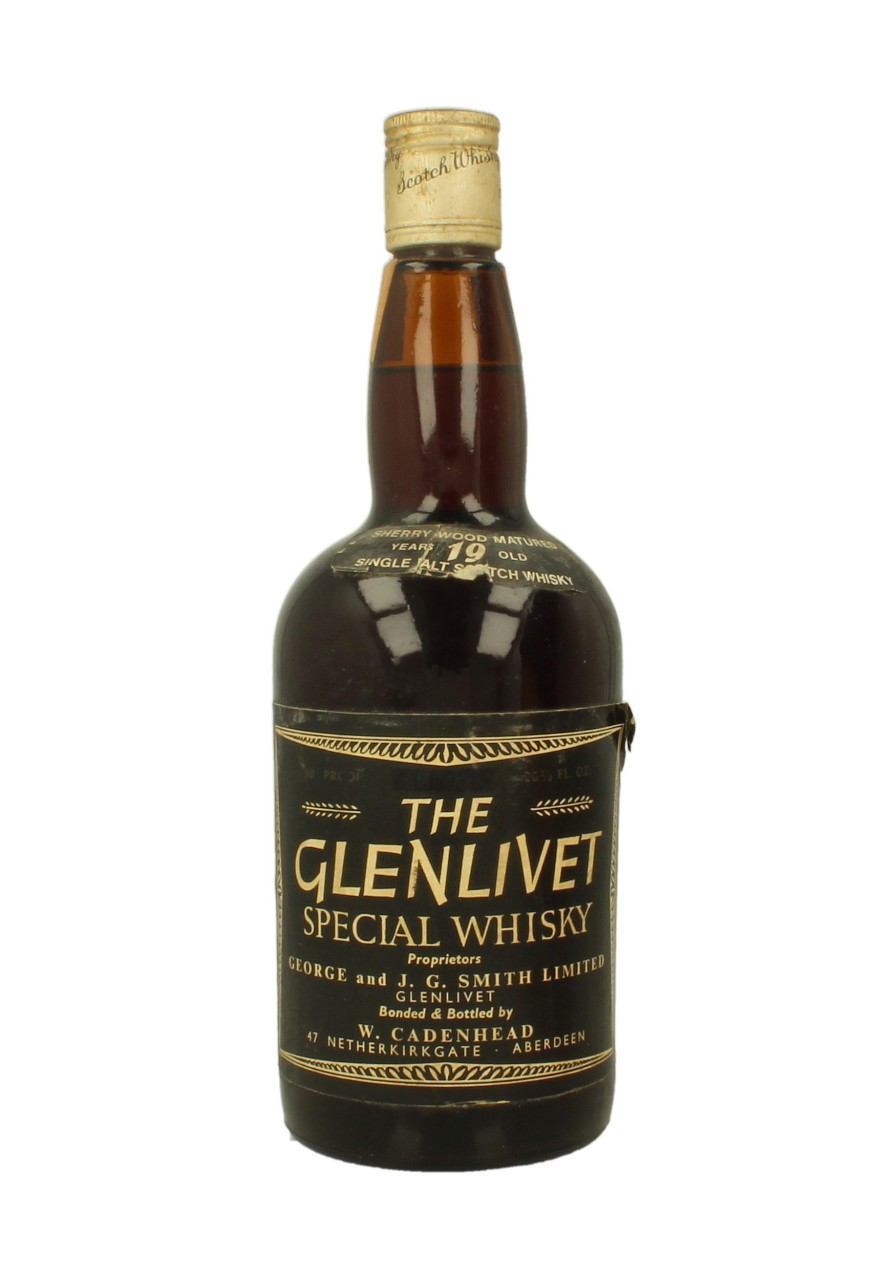 Glenlivet Speyside Scotch Whisky 19 year Old Bot.70's 26-2/3 Fl.Ozs 80 ...