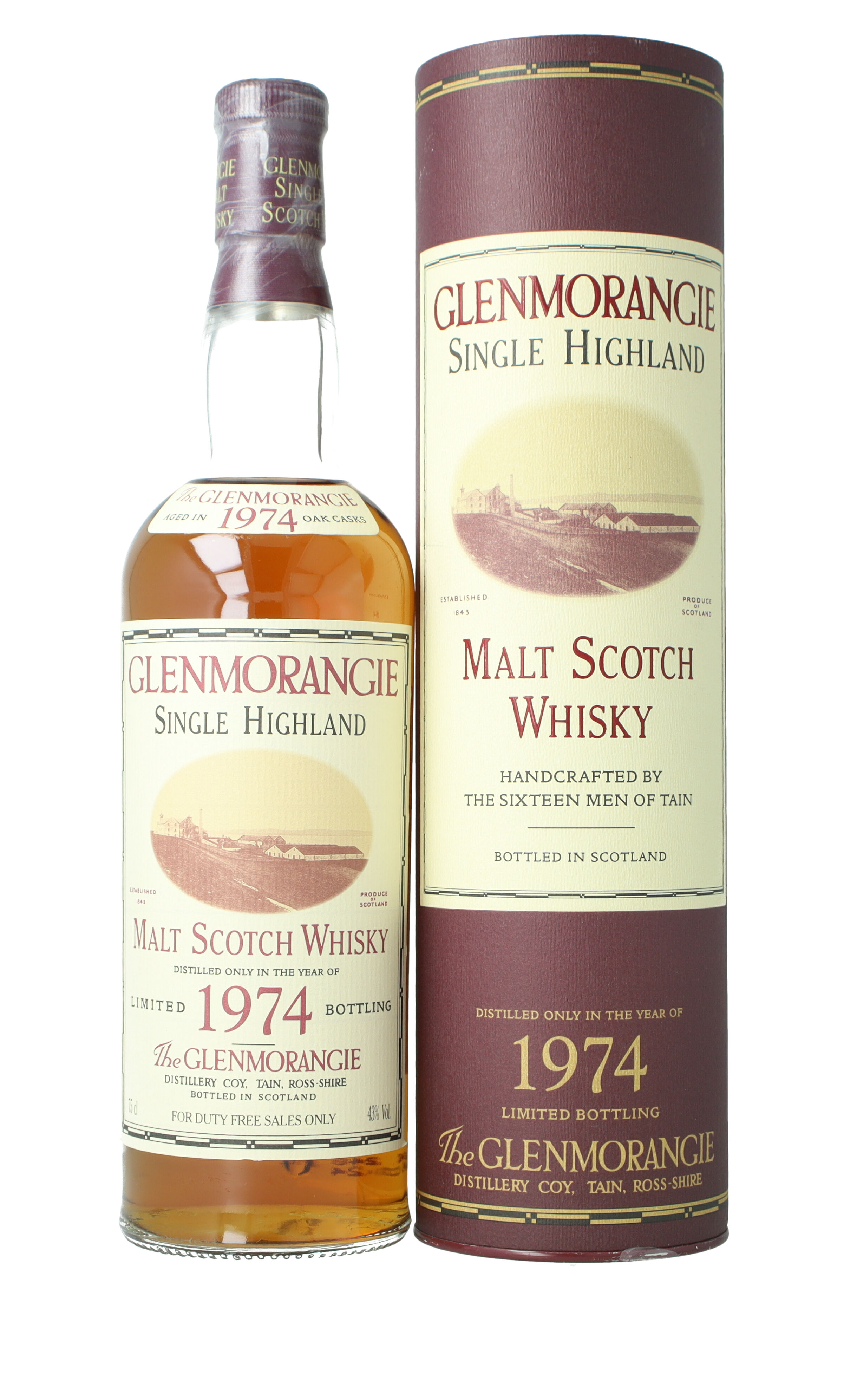 Glenmorangie Highland Scotch Whisky 1974 75cl 43% OB - - Products ...
