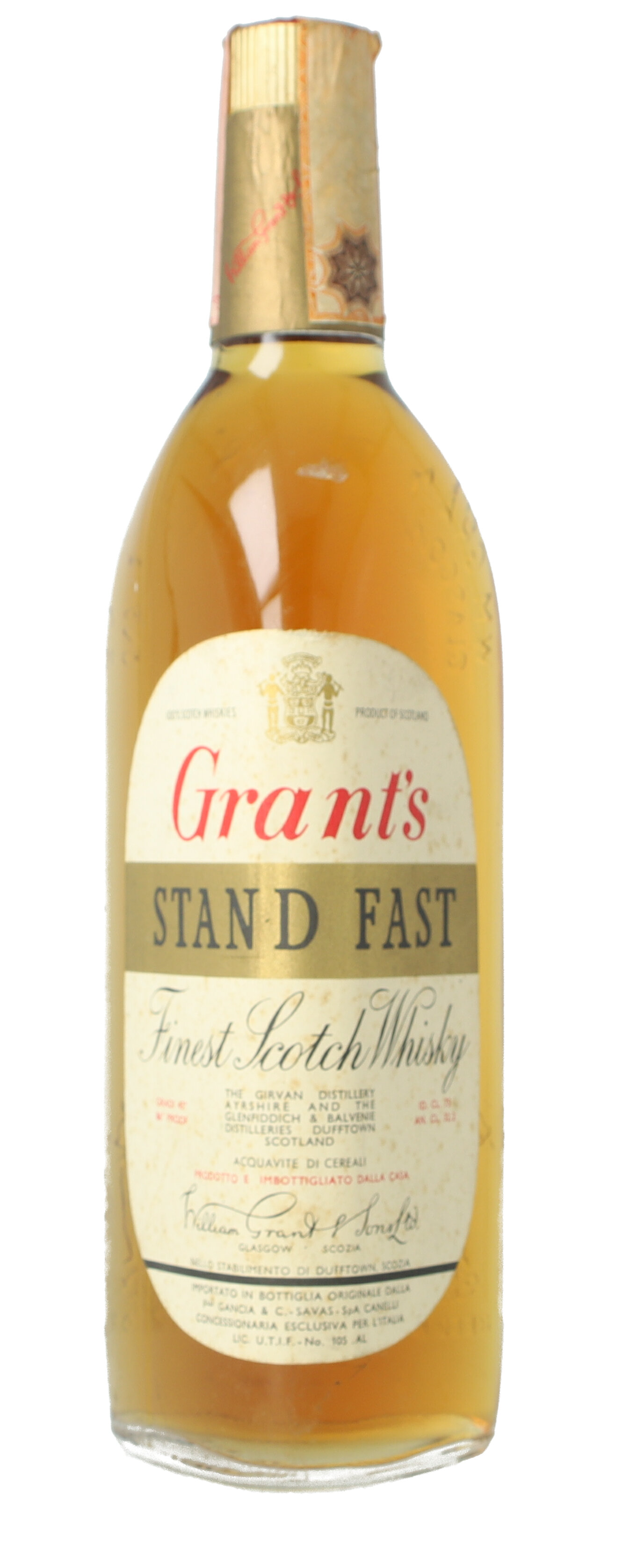 GRANT'S Standfast Blended Scotch Whisky Bot.70's 75cl 43% William ...