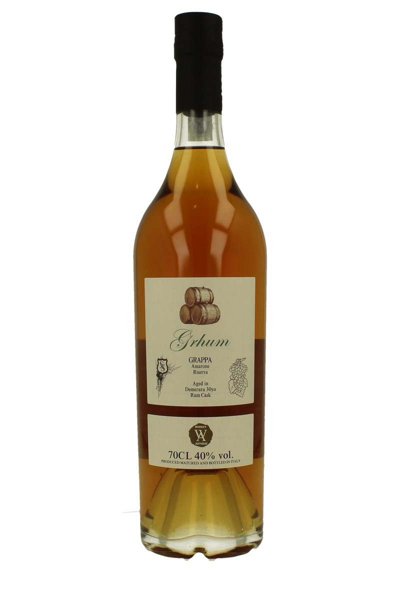 GRAPPA GRHUM Gran RISERVA 2023 70cl 40% SILVER SEAL AGED IN Enmore 30 ...
