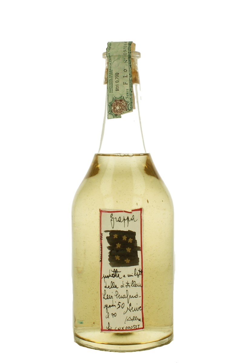 GRAPPA LEVI SERAFINO Neive 70cl 50% OB - Handwritten label - Products ...