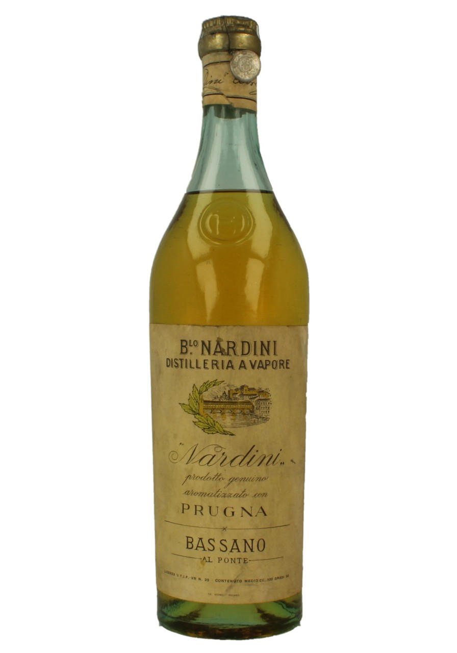GRAPPA NARDINI PRUNA 100CL 50% VERY OLD BOTTLE- BOTTLED IN THE 50'S ...