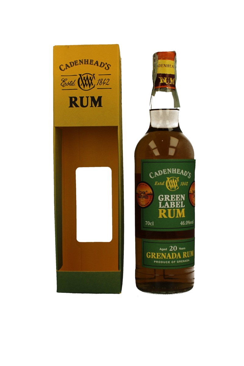 GRENADA Rum 20 years old 70cl 46% Cadenhead's Green Label - Products ...