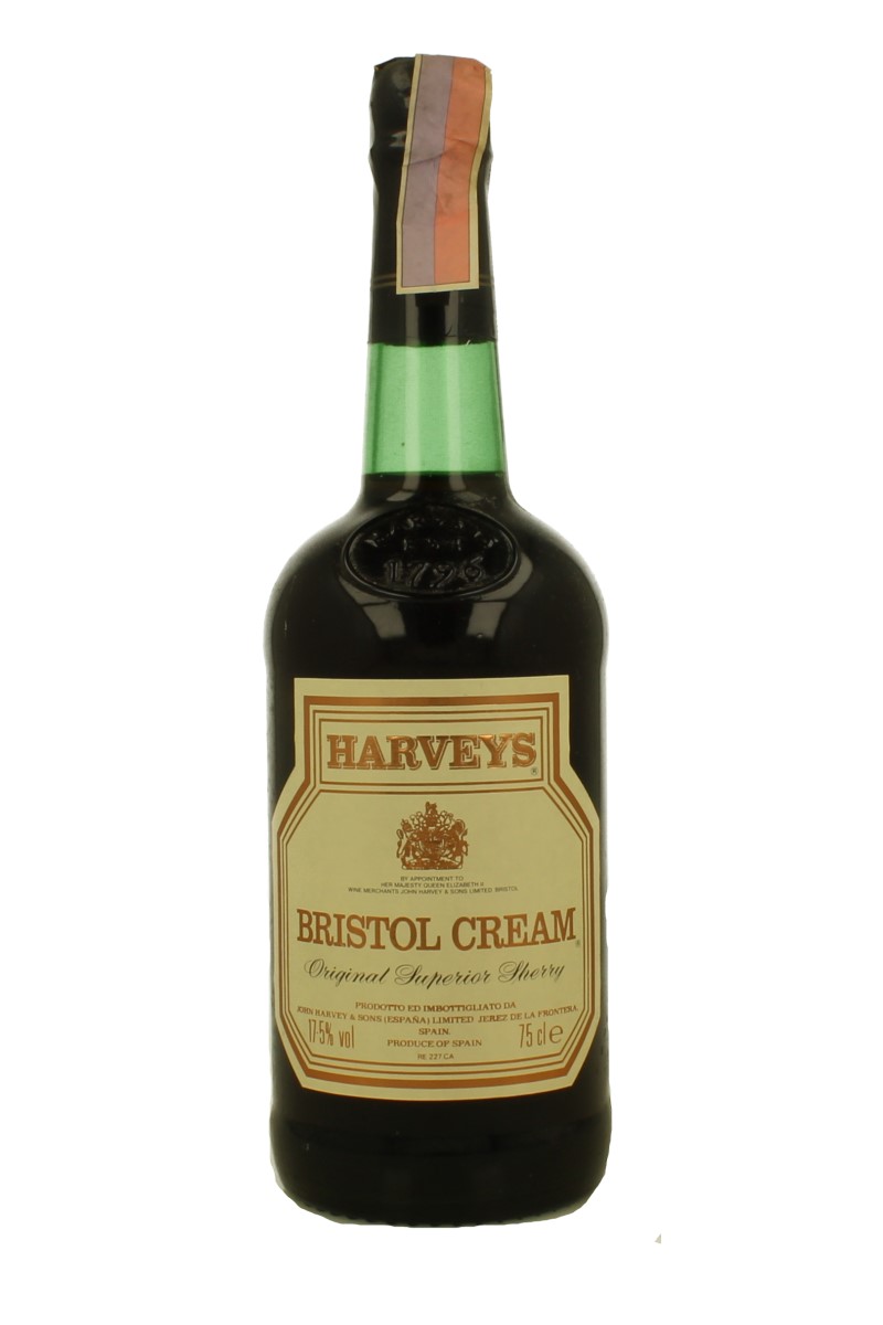 Harveys Bristol Cream sherry Wine Bot in The 90's early 2000 75cl 17.5% ...