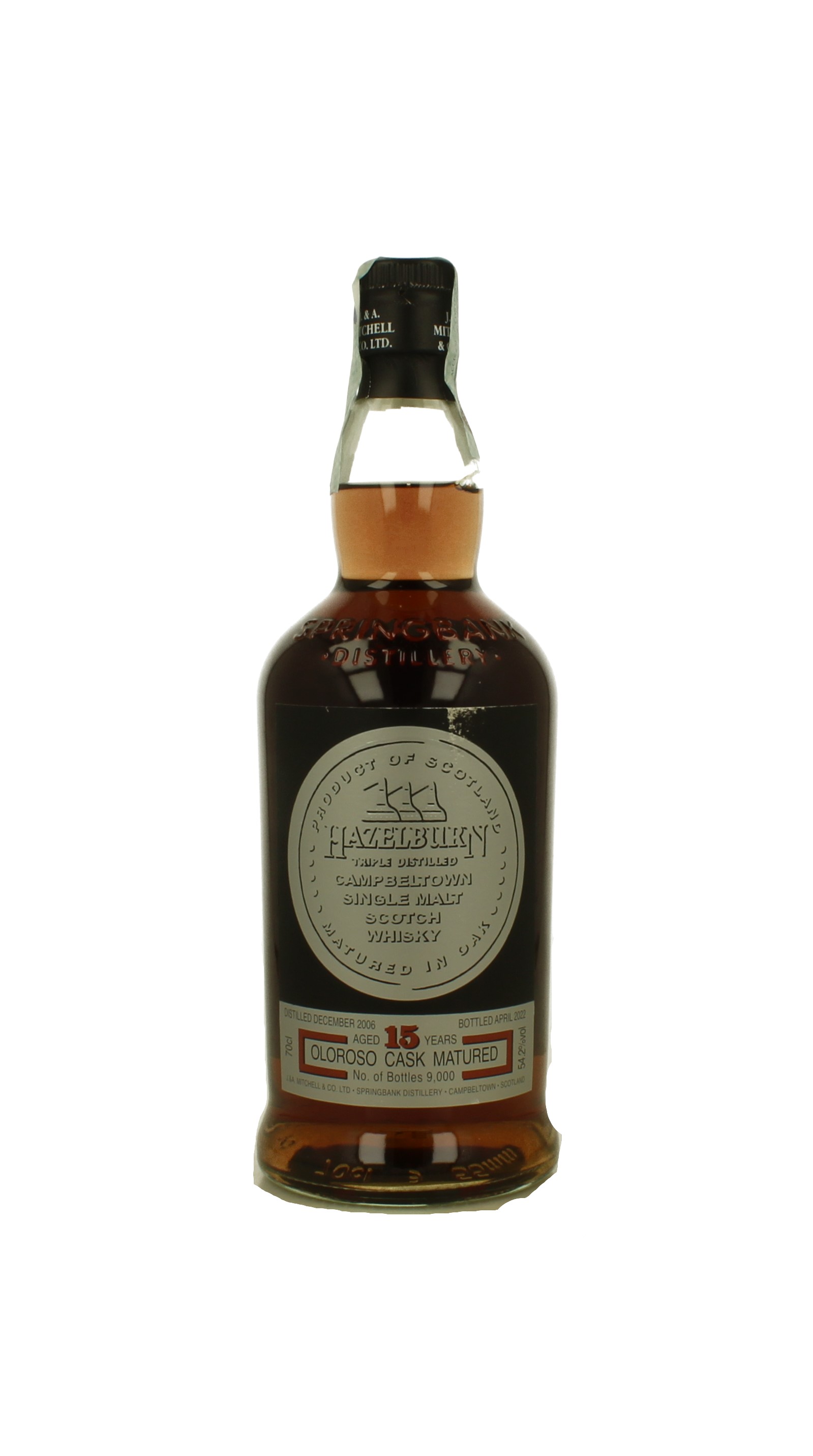 HAZELBURN 15 years old 70cl 54.2% OLOROSO cask matured - Products ...