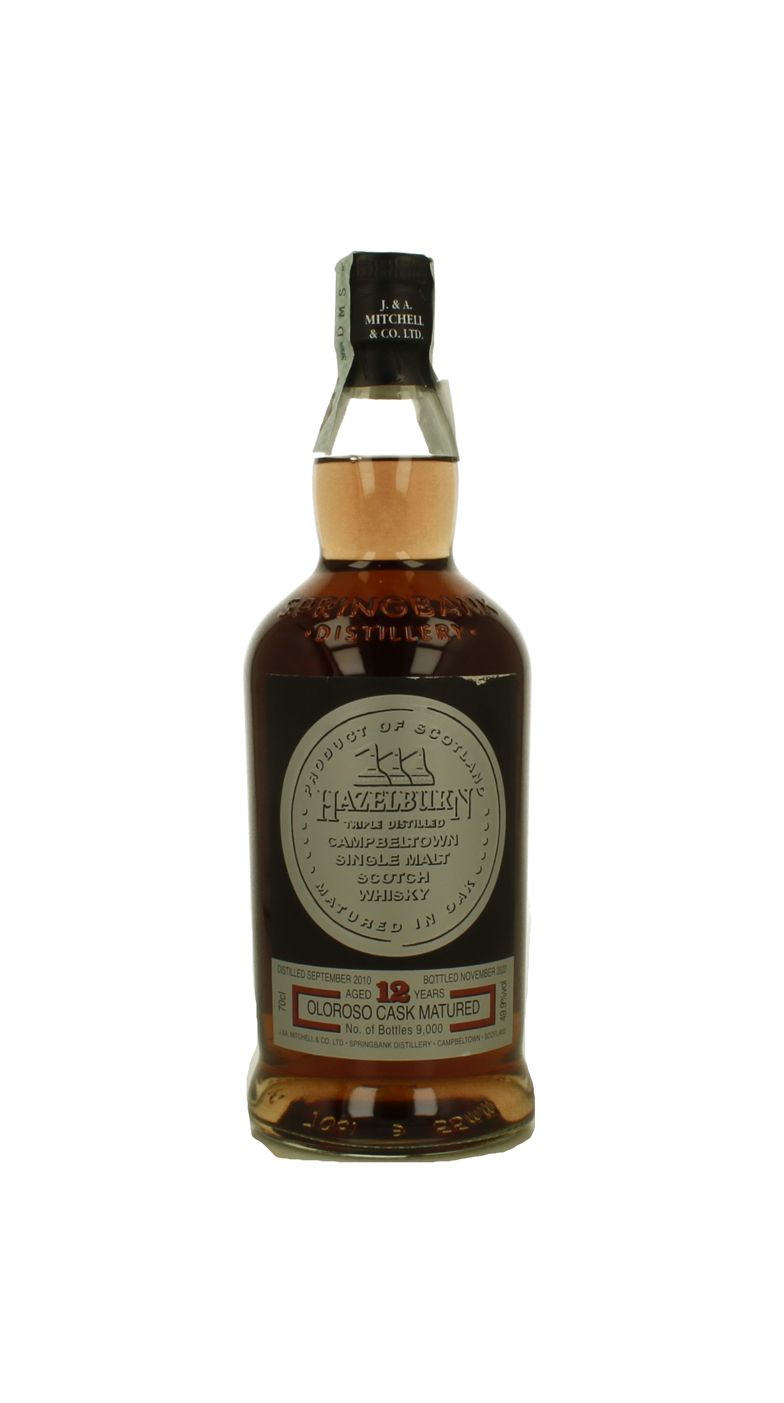Hazelburn Springbank CampbelTown Scotch whisky 12 years old 70cl 49.9% ...
