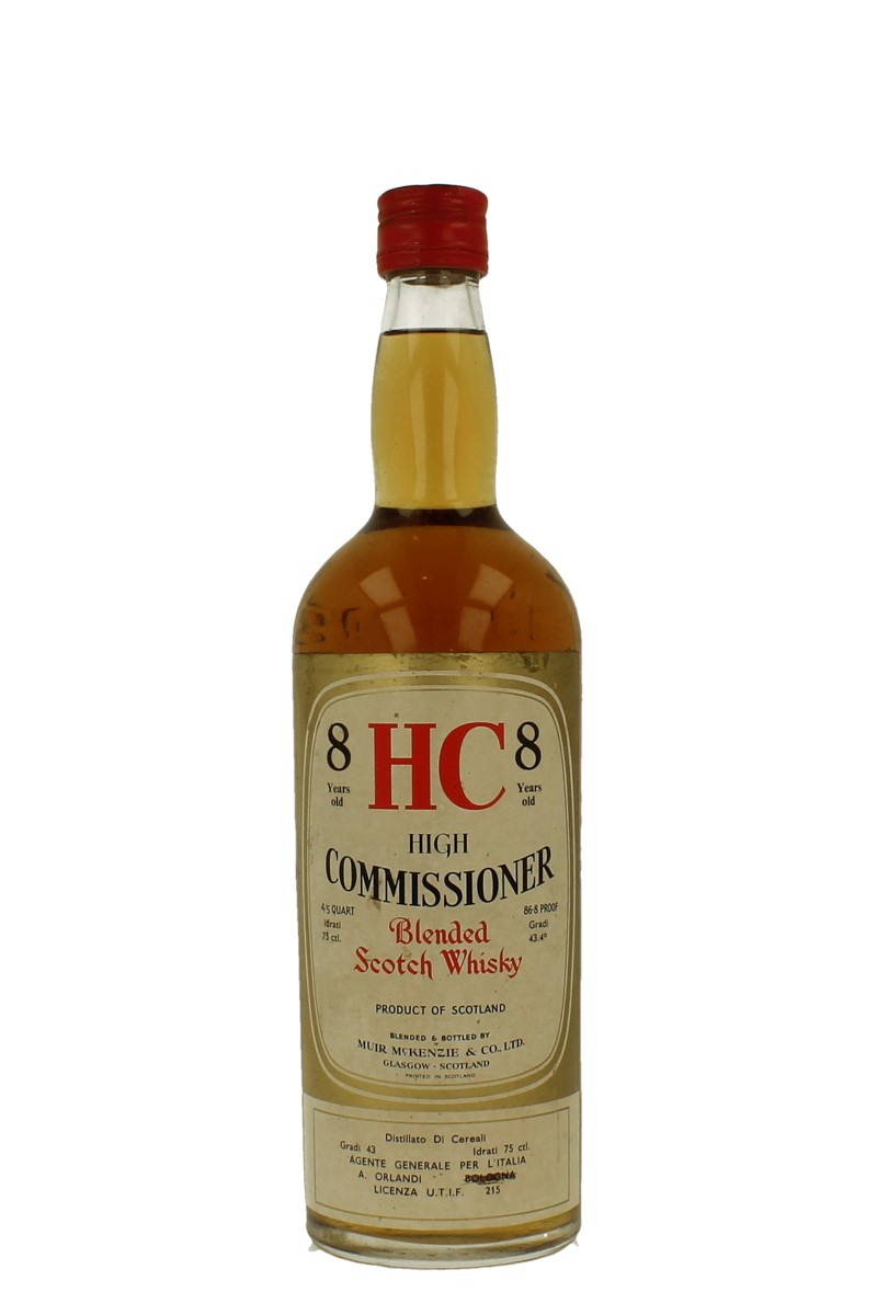 HC High Commisioner 8 Years Old Bot.1960's 75cl 43% Muir Mc Kenzie ...