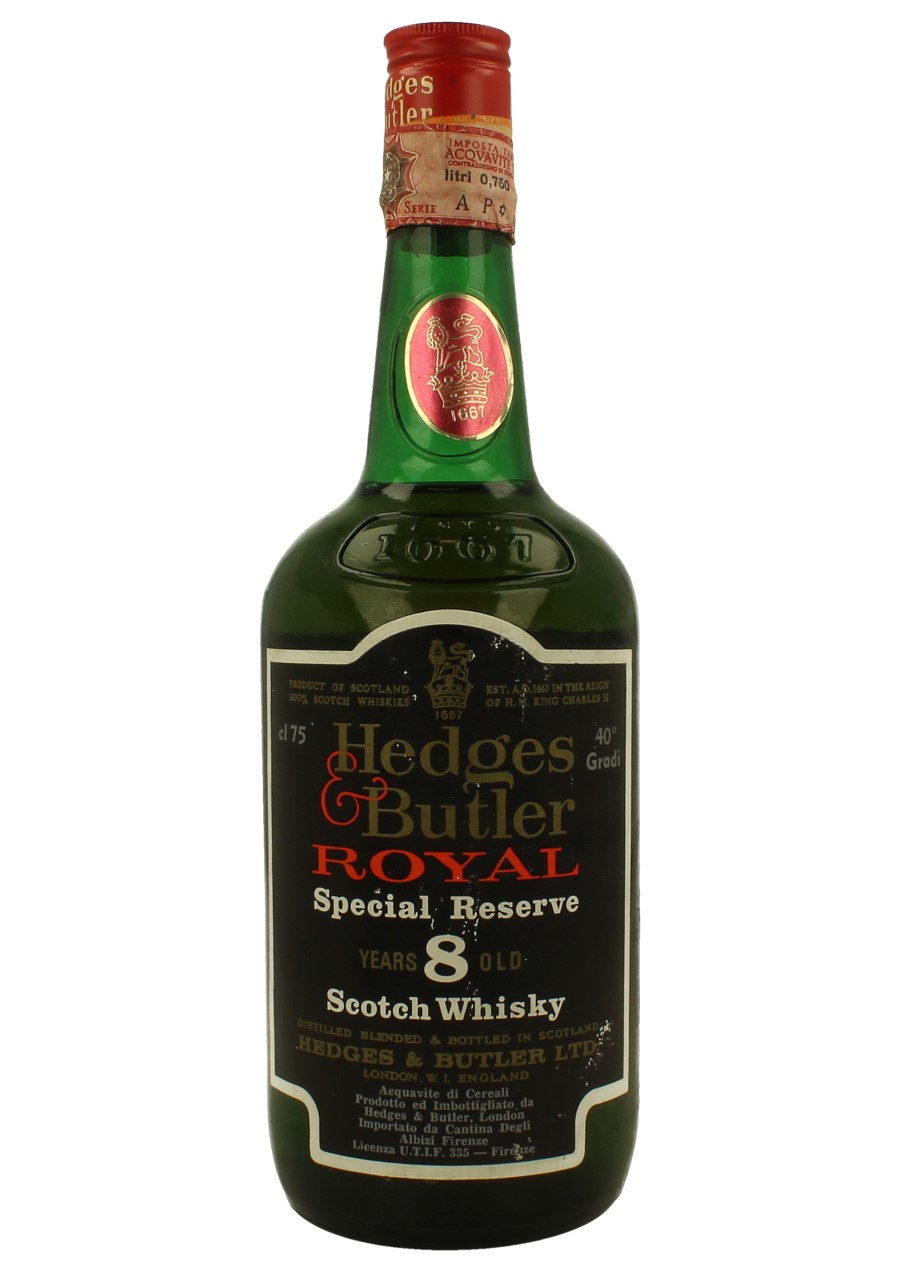 HEDGES AND BUTLER 8yo Bot.80's 75cl 40% - Blended - Products - Whisky ...