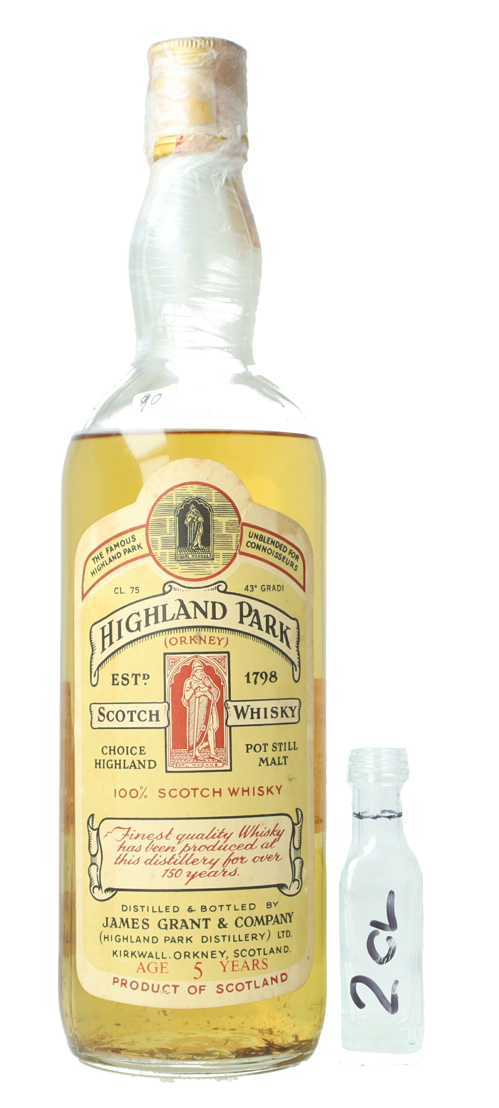 HIGHLAND PARK Island Scotch Whisky St.Magnus 5 years old - Bot.60's or ...