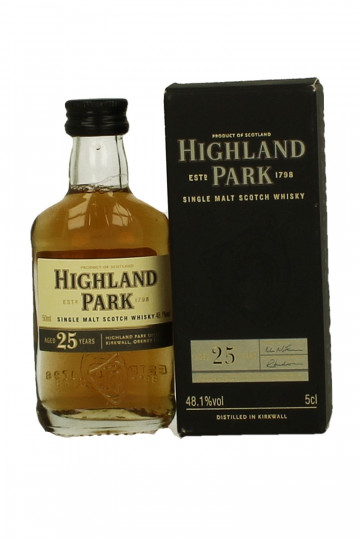 Highland Park Miniatures 3x5cl 25yo-30yo and one very rare Yellow label ...