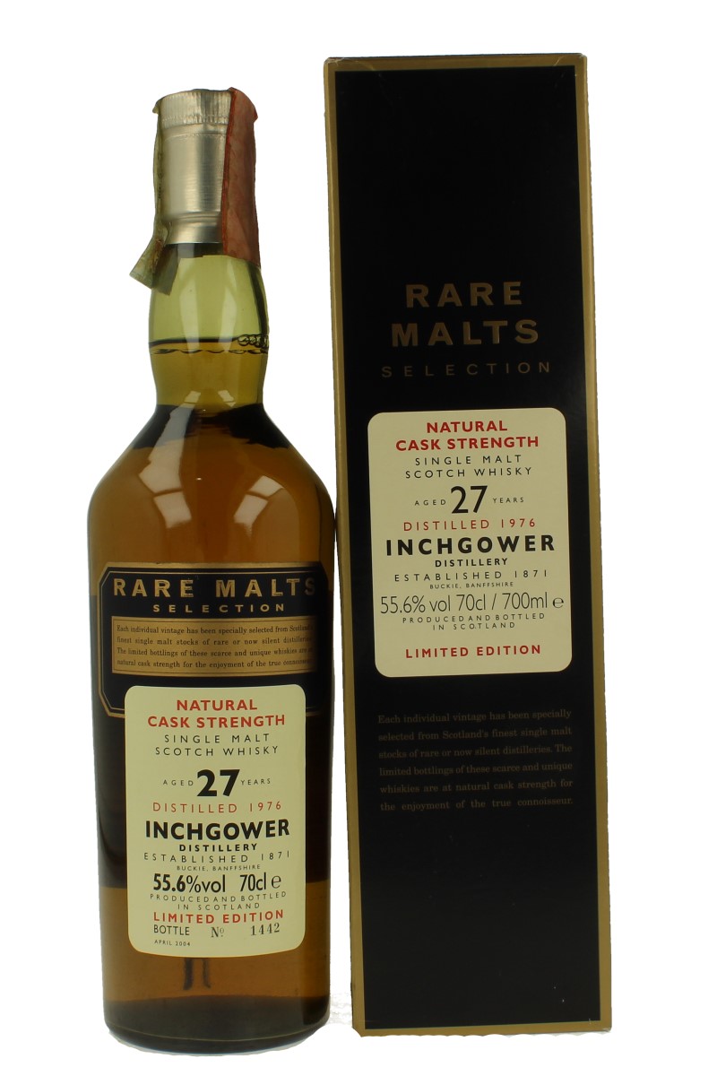 INCHGOWER 27yo 1976 2004 70cl 55.6% RARE MALTS SELECTION - Products ...