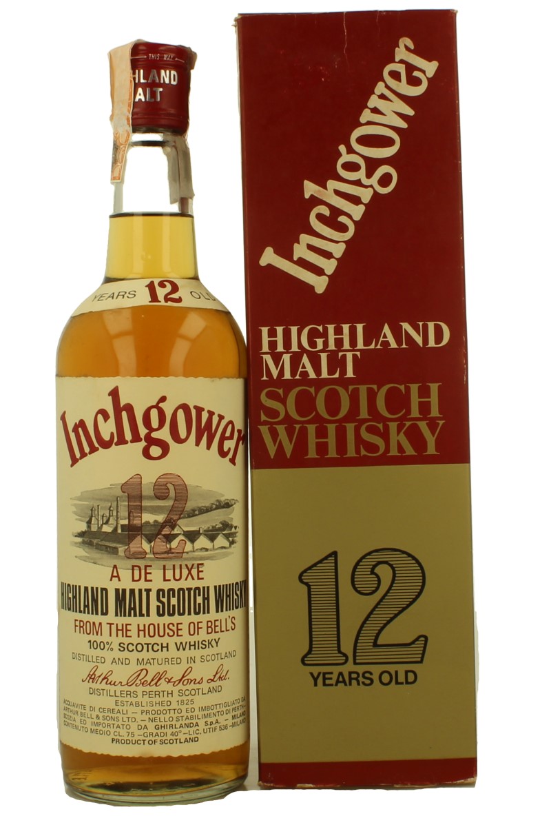 Inchgower Highland Scotch Whisky 12 Years Old - Bot. in The 70's 75cl ...