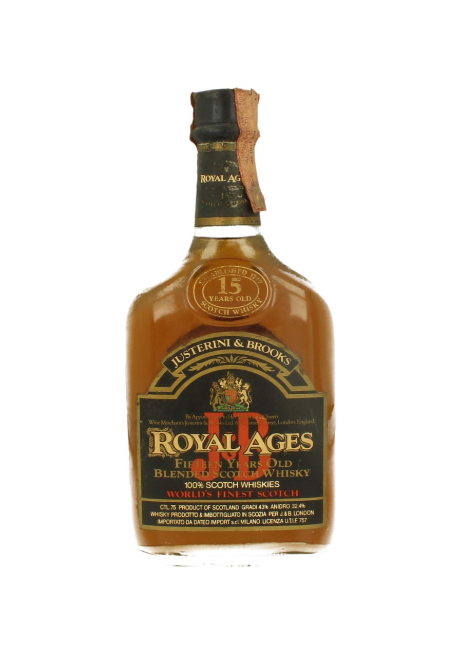 J&B Royal Ages 15yo Bot.80's 43% Justerini & Brooks - Blended - Products - Whisky Antique ...