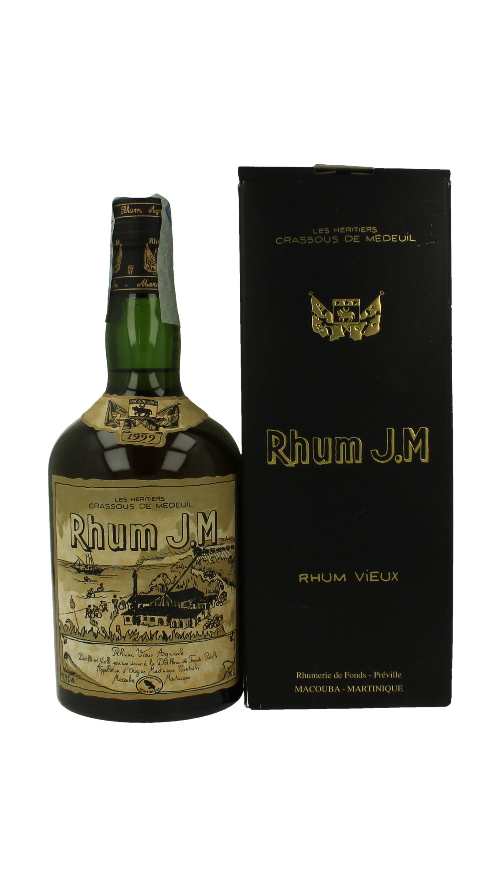 J.M MARTINIQUE 1999 70cl 47.9% Rum Vieux Agricole millesimè - Products ...