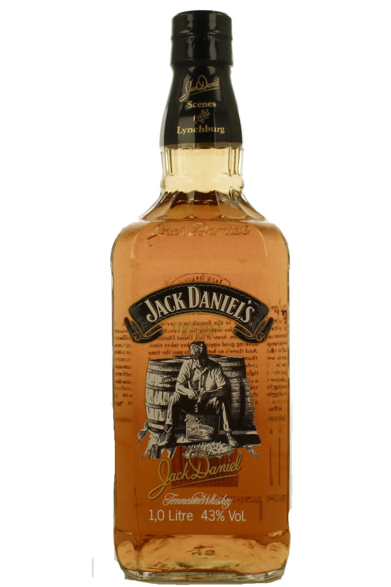 JACK DANIEL'S Tennessee Whiskey Decanter 100cl 43% OB- Scenes from ...
