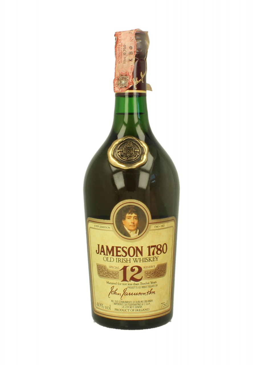 JAMESON 1780 12yo Bot.80's 75cl 40% Soffiantino Imp. - Products ...