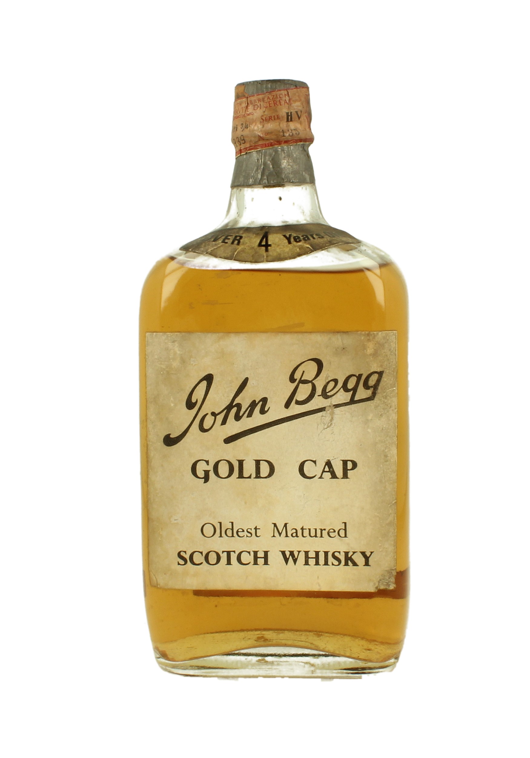 JOHN BEGG Over 4 Years Bot.60's 75cl 43% - Blended - Products - Whisky ...