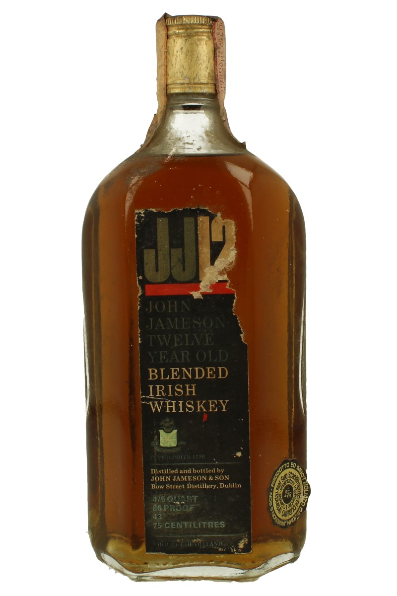 JOHN JAMESON JJ12 12yo Bot.60/70's 4/5 Quart 86 proof - Products ...