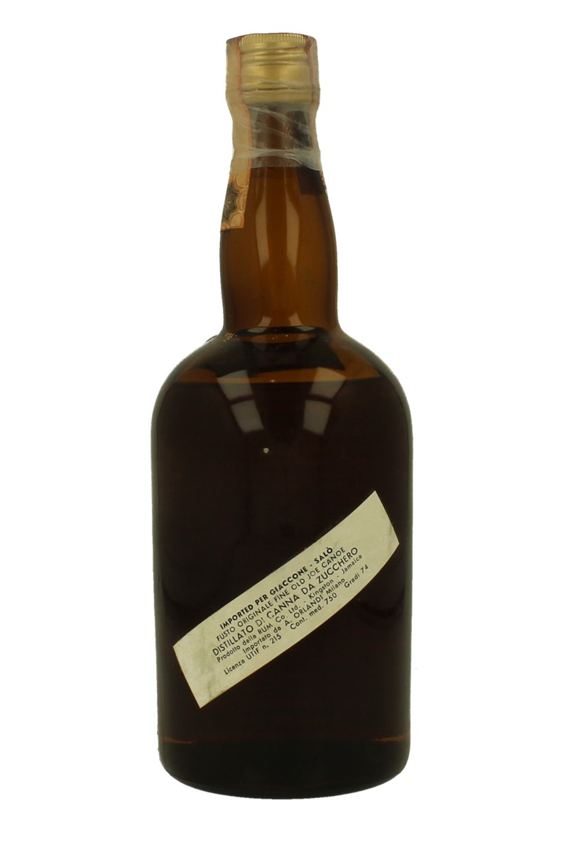 Jon Canoe Deluxe Quality Rum Over 15 Years old 70cl 74% Orlandi Import ...