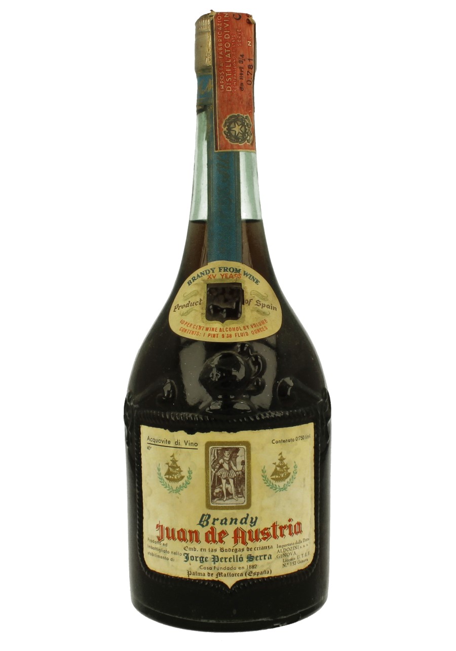 JUAN DE AUSTRIA Brandy Bot.60/70's 75cl 40 % Jorge Perello Serra ...