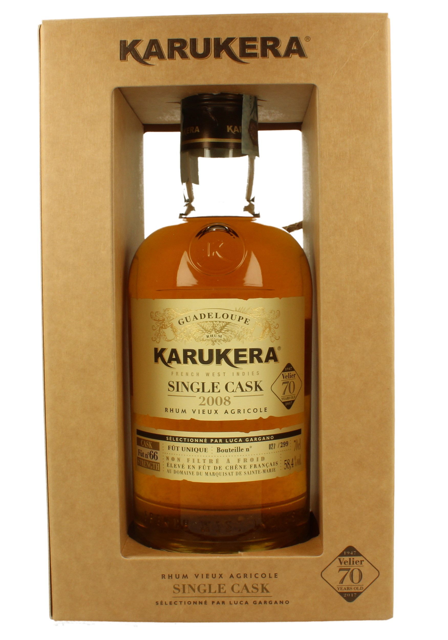KARUKERA 2008 70cl 58.4% Velier - 70° Anniversary - Products - Whisky ...