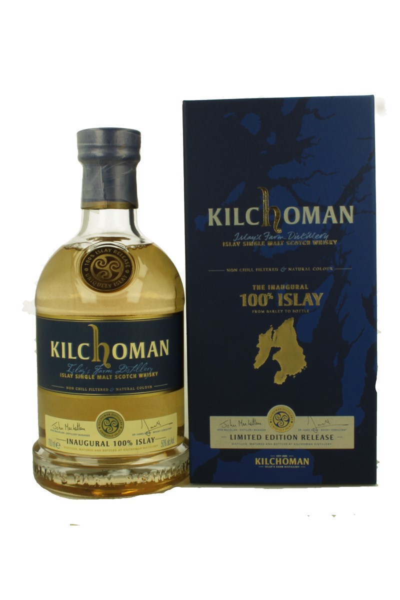 Kilchoman Islay 100 % Islay Scotch Whisky 70cl 50% OB -Inaugural ...