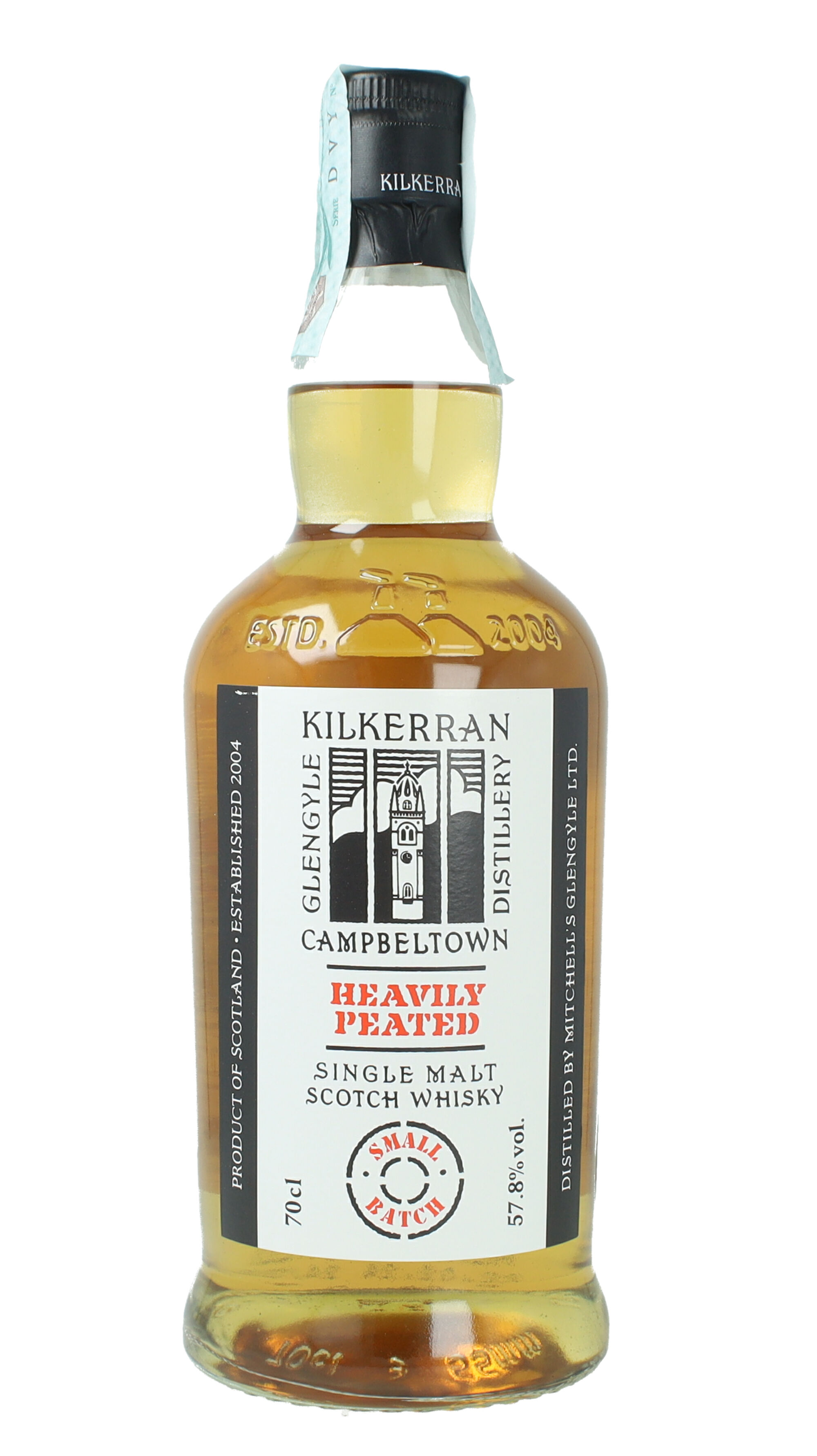 KILKERRAN HEAVILY PEATED Campbelltown Scotch Whisky 70cl 57.8% - Batch ...