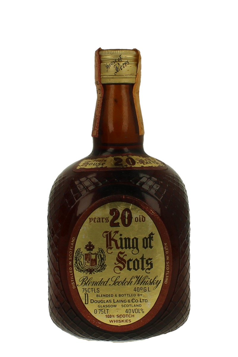 KING OF SCOTS Blended Scotch Whisky 20 years old Bot. in the 60'S /70's ...