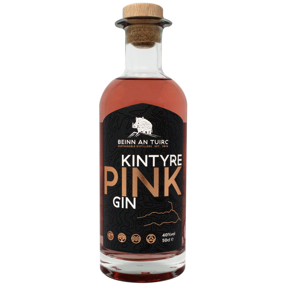 KINTYRE Pink Gin 50cl 40% - Products - Whisky Antique, Whisky & Spirits