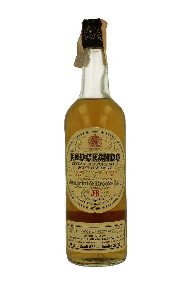 KNOCKANDO 12 Years Old 1966 1978 70cl 43% OB - Products - Whisky ...