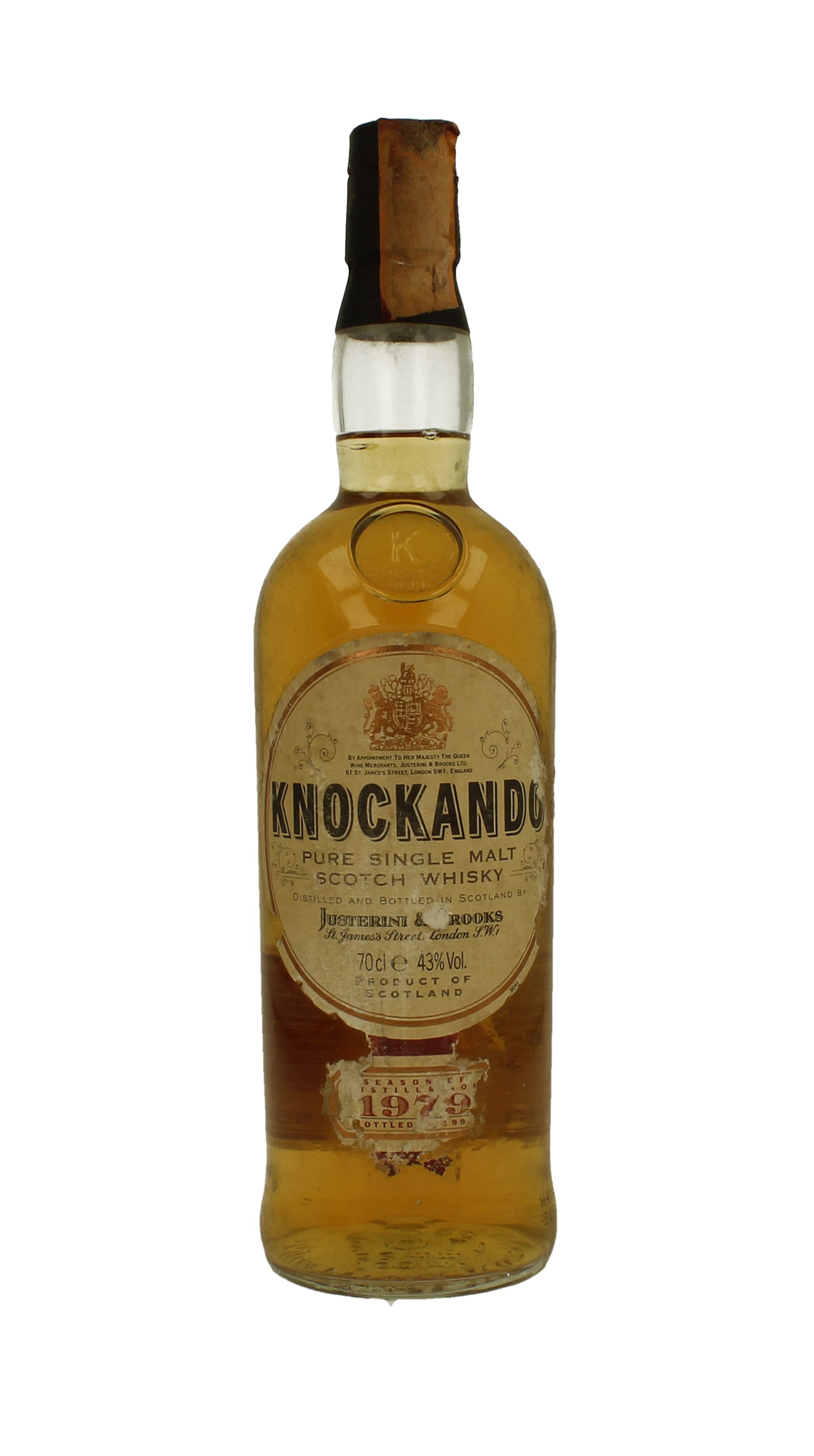 KNOCKANDO 12 years old 1979 1989 70cl 43% OB-bad label - Products ...