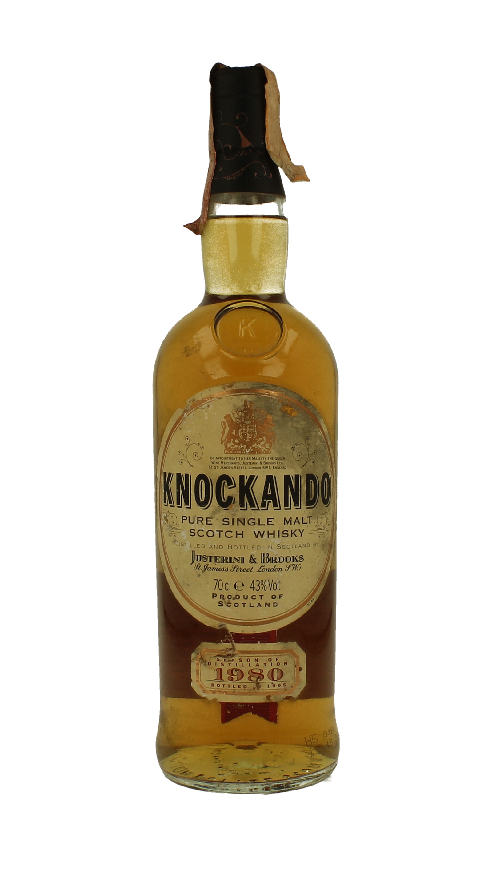 KNOCKANDO 1980 1995 70cl 43% OB BAD LABEL - Products - Whisky Antique ...