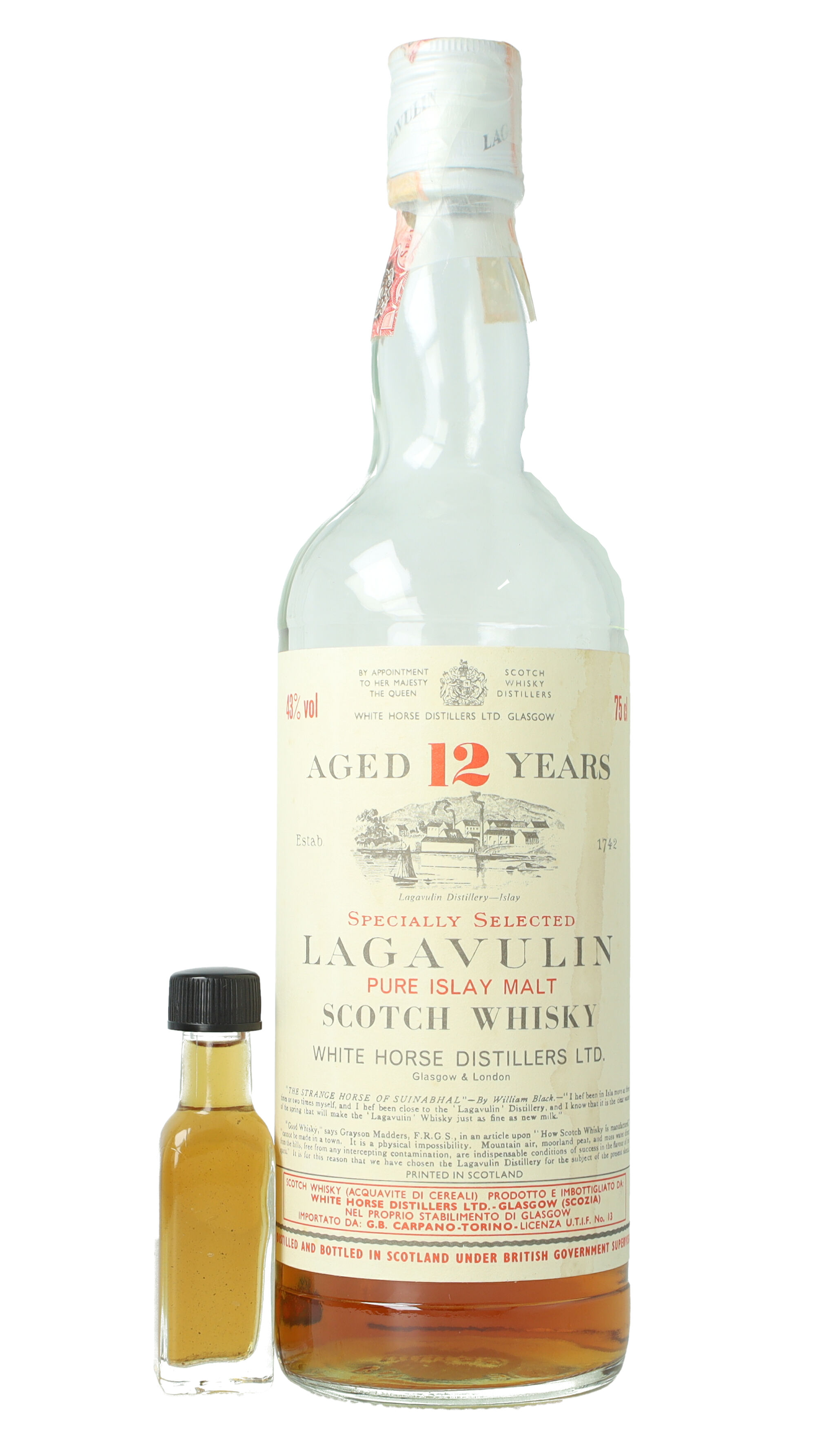 Lagavulin Islay Scotch Whisky SAMPLE 2CL !!!!! 12 years old Bottles ...