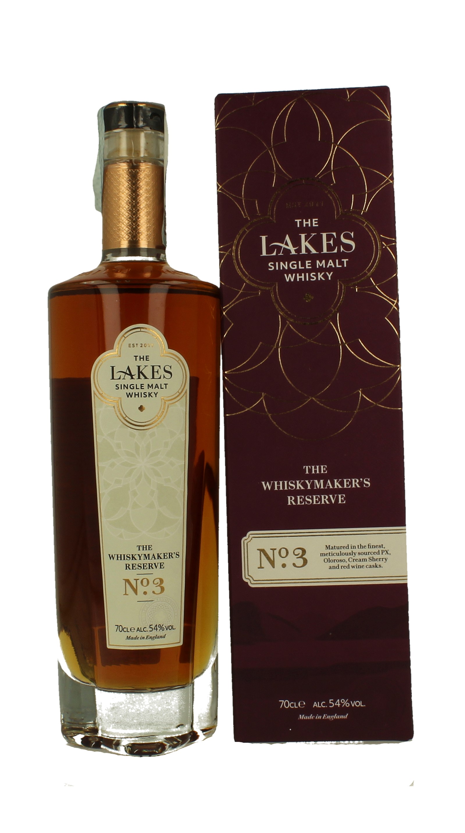 Lakes Distillery Single Malt Whisky 70cl 54% OB - Whisky maker Reserve ...