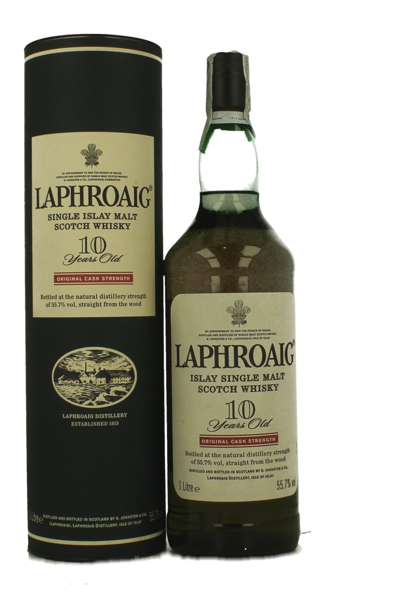 Laphroaig Islay Scotch Whisky 10 Years Old 1 Litre 55.7% OB- 003 ...