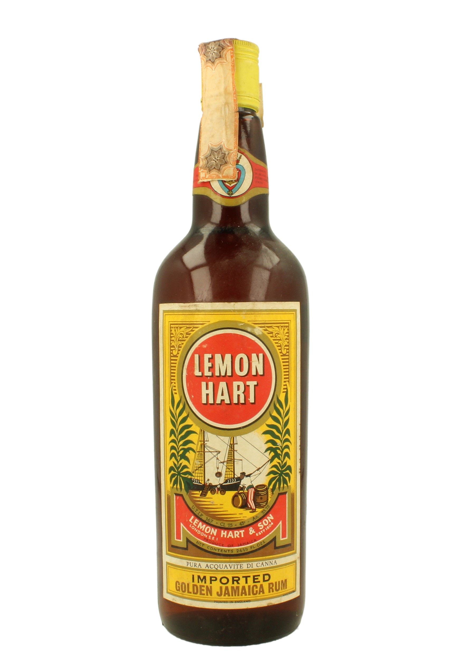 LEMON HART Bot.60/70's 26-2/3 Fl. Ozs 43% - Rum - Products - Whisky ...