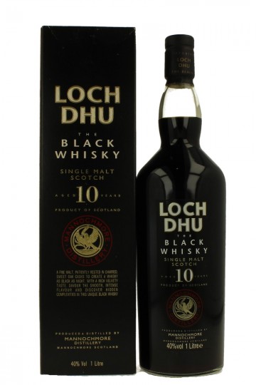 LOCH DHU Black Whisky Mannochmore 10 years old - Bot.70's 100cl 40% ...
