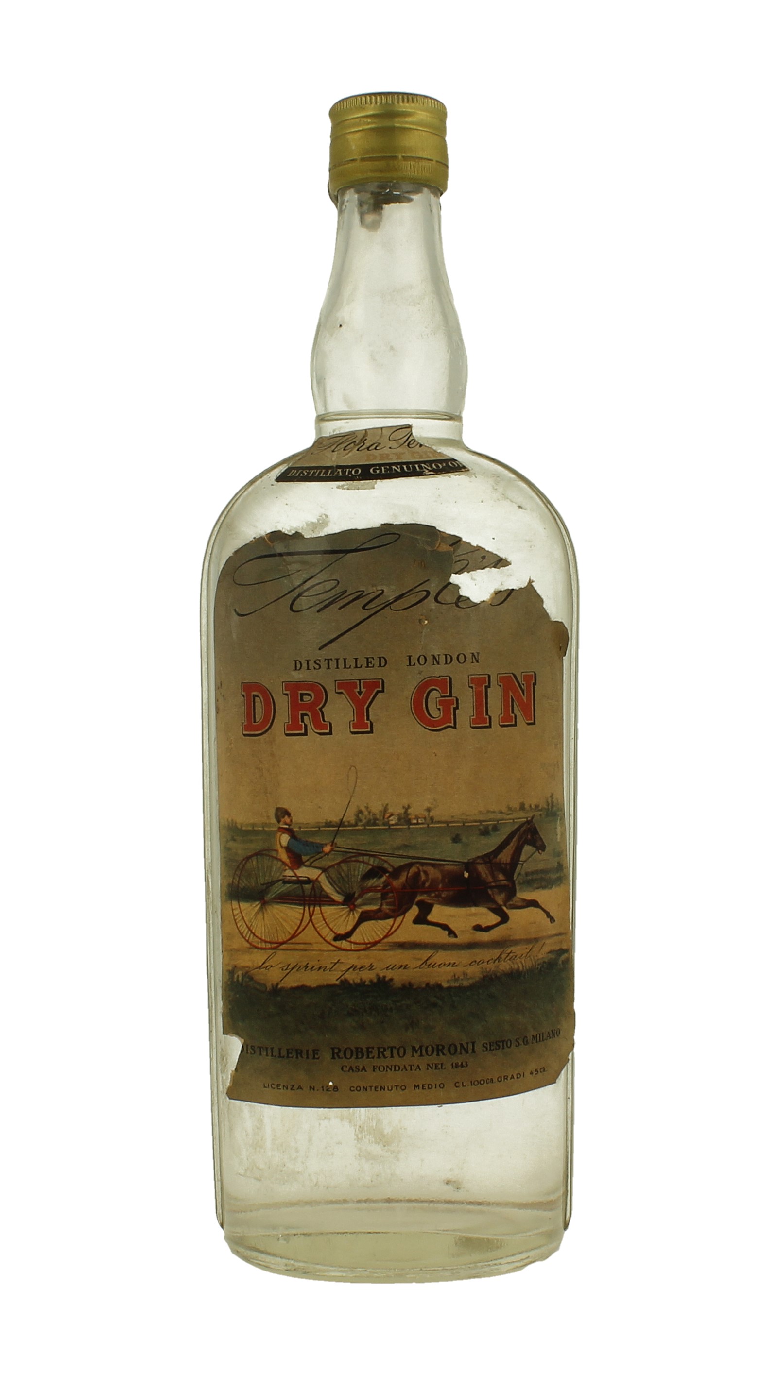 London Dry Gin Moroni Bot.1960's 75cl 45% - Dry Gin - Products - Whisky ...