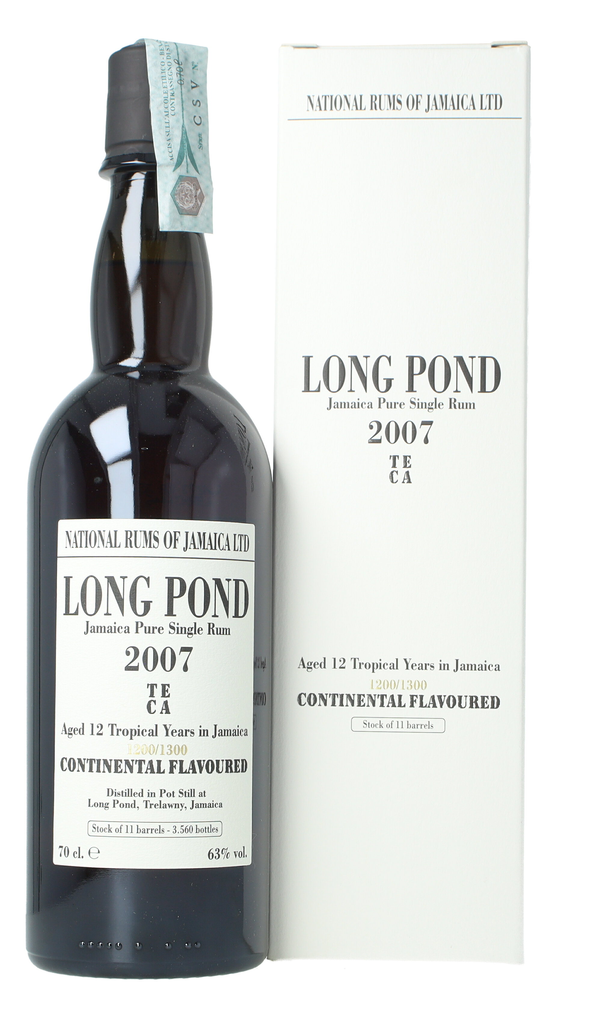 Long Pond Jamaica Rum 12 Year Old 2007 70cl 63% Velier - Teca ...