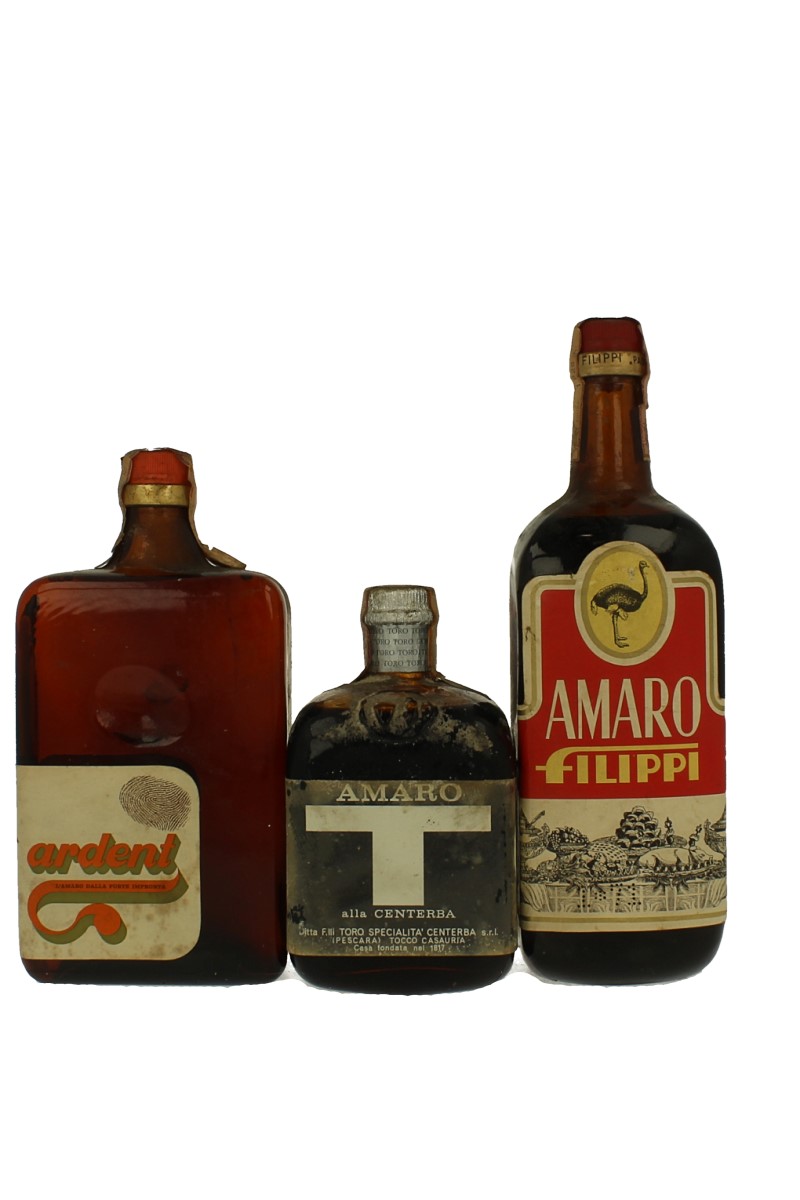 lot of 6 old Italian Liquor Amaro (Bitter) Bot.40/50/60's 75cl ...