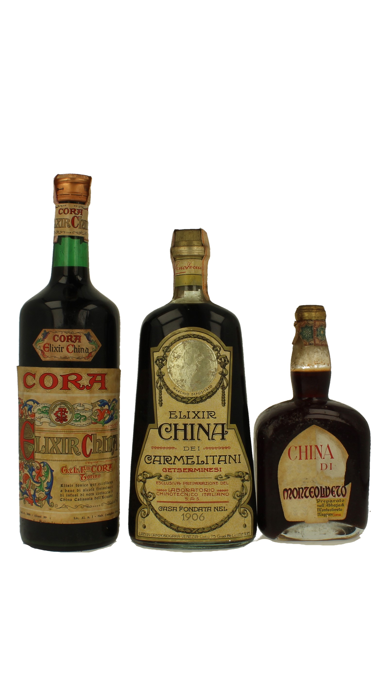 lot of 6 old Italian Liquor Elixir China Bot.40/50/60's 75cl - Products ...